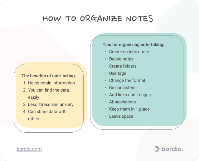How To Organize Notes Even For Unorganized People Bordio