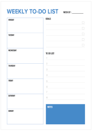 10 Printable To-Do List Templates - Download For Free in PDF