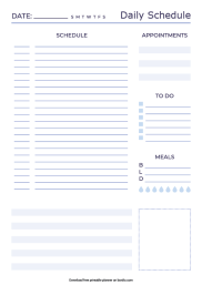 Daily Schedule Templates For Top Productivity - Free Download