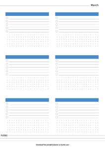 Printable Monthly Planner Templates | Download For Free in PDF