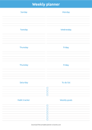 12 Printable Weekly Planner Templates - Free Download in PDF