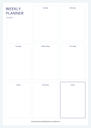 12 Printable Weekly Planner Templates - Free Download in PDF