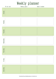 12 Printable Weekly Planner Templates - Free Download in PDF