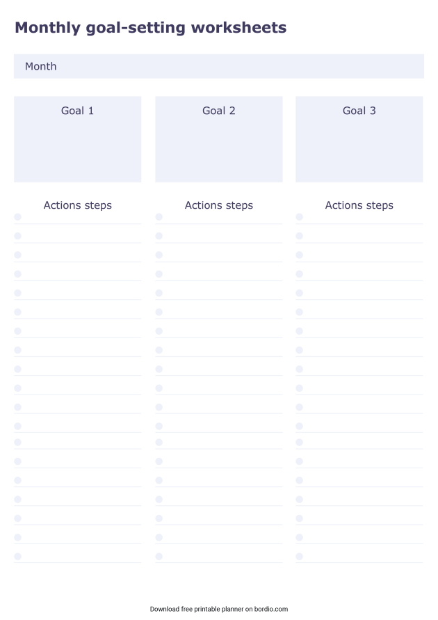 12 Printable Goal-Setting Templates and Worksheets in PDF