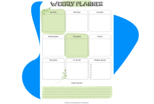 12 Printable Weekly Planner Templates - Free Download in PDF