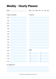 8 Printable Weekly Calendar Templates in PDF - Download for Free