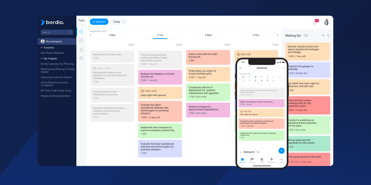 Task Maker for Work Tasks And Private Stuff