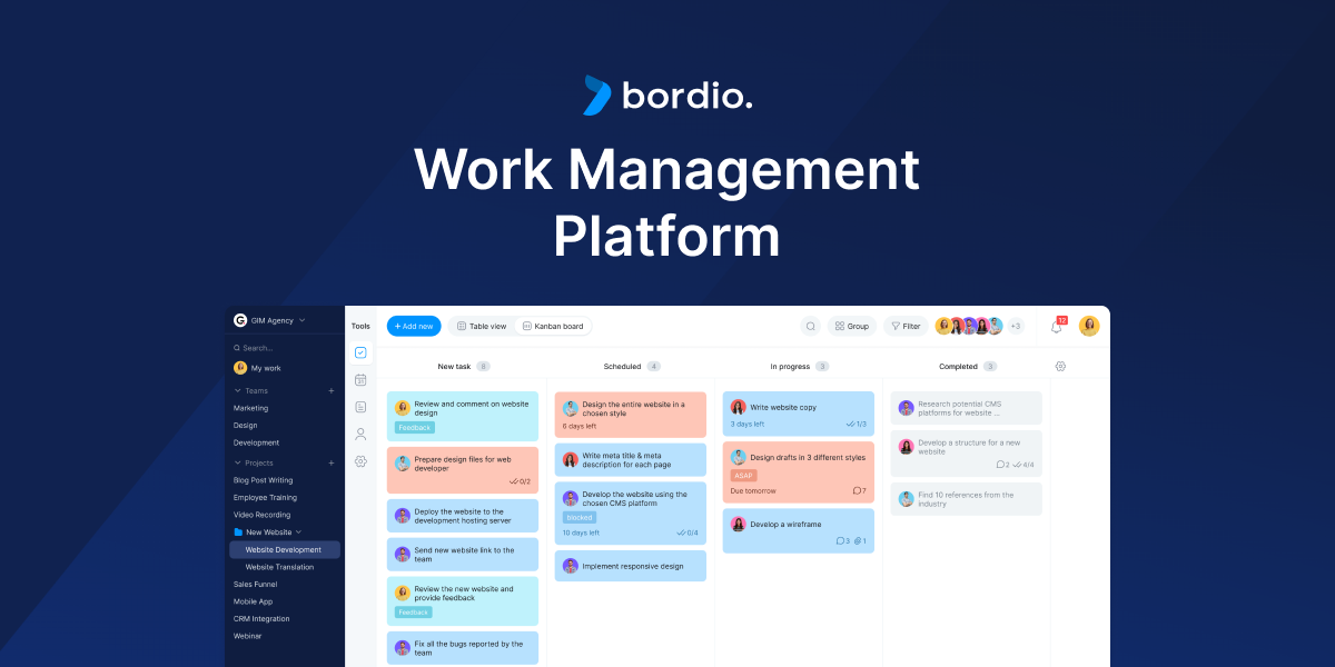 Bordio - Work Management Platform for Result-Driven Teams