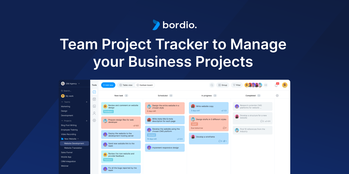 Team Project Tracker to Manage your Business Projects