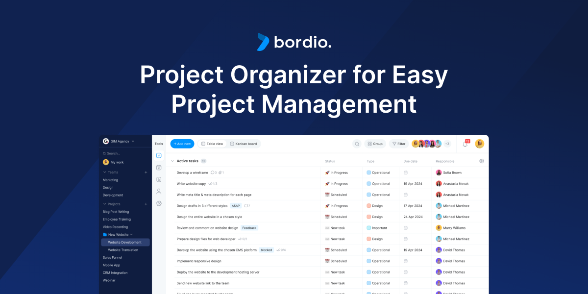 Project Organizer for Easy Project Management